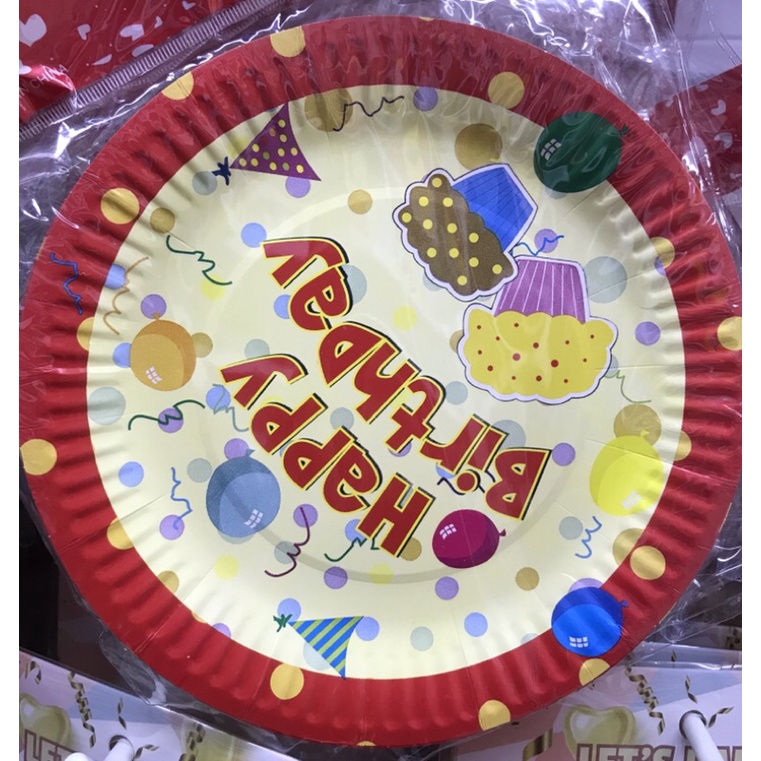 pinggan kertas (design happy besday) | Shopee Malaysia