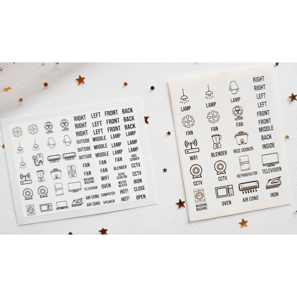 SUIS RUMAH HOME SWITCH STICKER SYMBOL & WORD STIKER SUIS LABEL STICKER ...