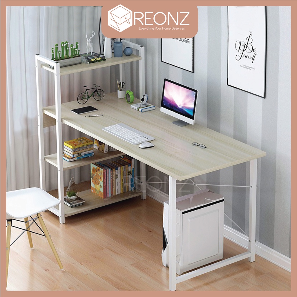REON TYPE D PC TABLE MURAH study desk MEJA RAK MEJA LACI meja belajar ...