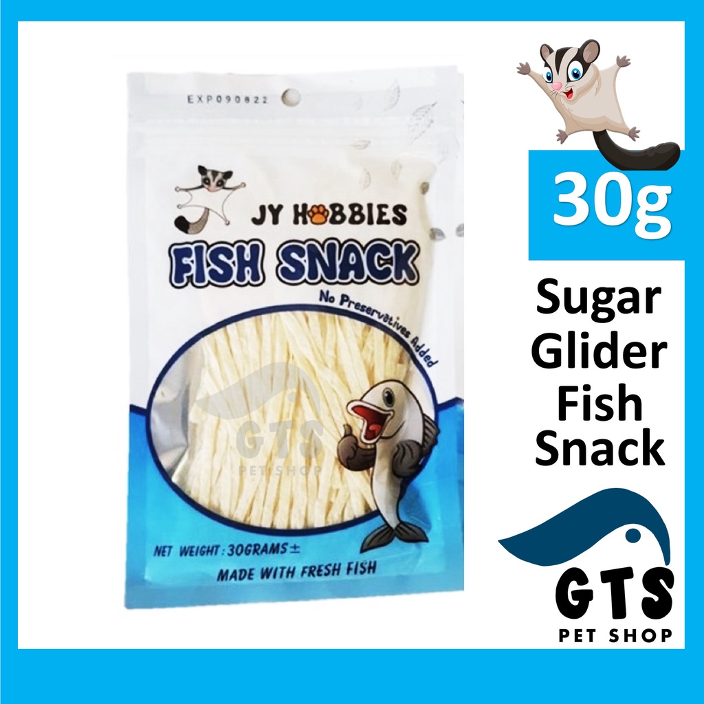 JY Hobbies Sugar Glider Fish Snack (30g) Snek Ikan Sugar Glider ...