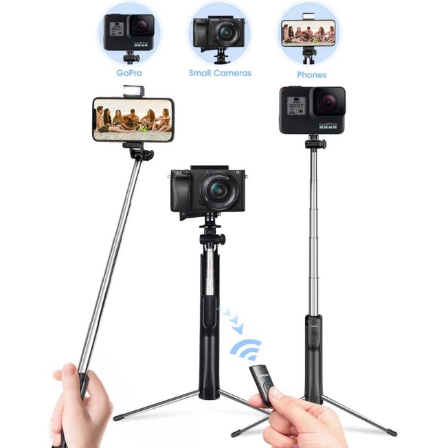 Mpow Pa168a Selfie Stick With Fill Light 3 In 1 Tripod And Selfie Stick