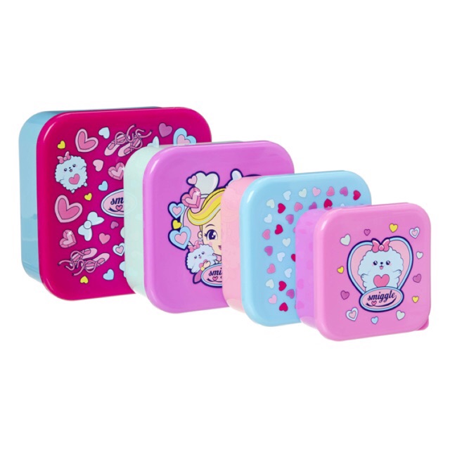 Smiggle 4 in 1 Food Containers | Shopee Malaysia