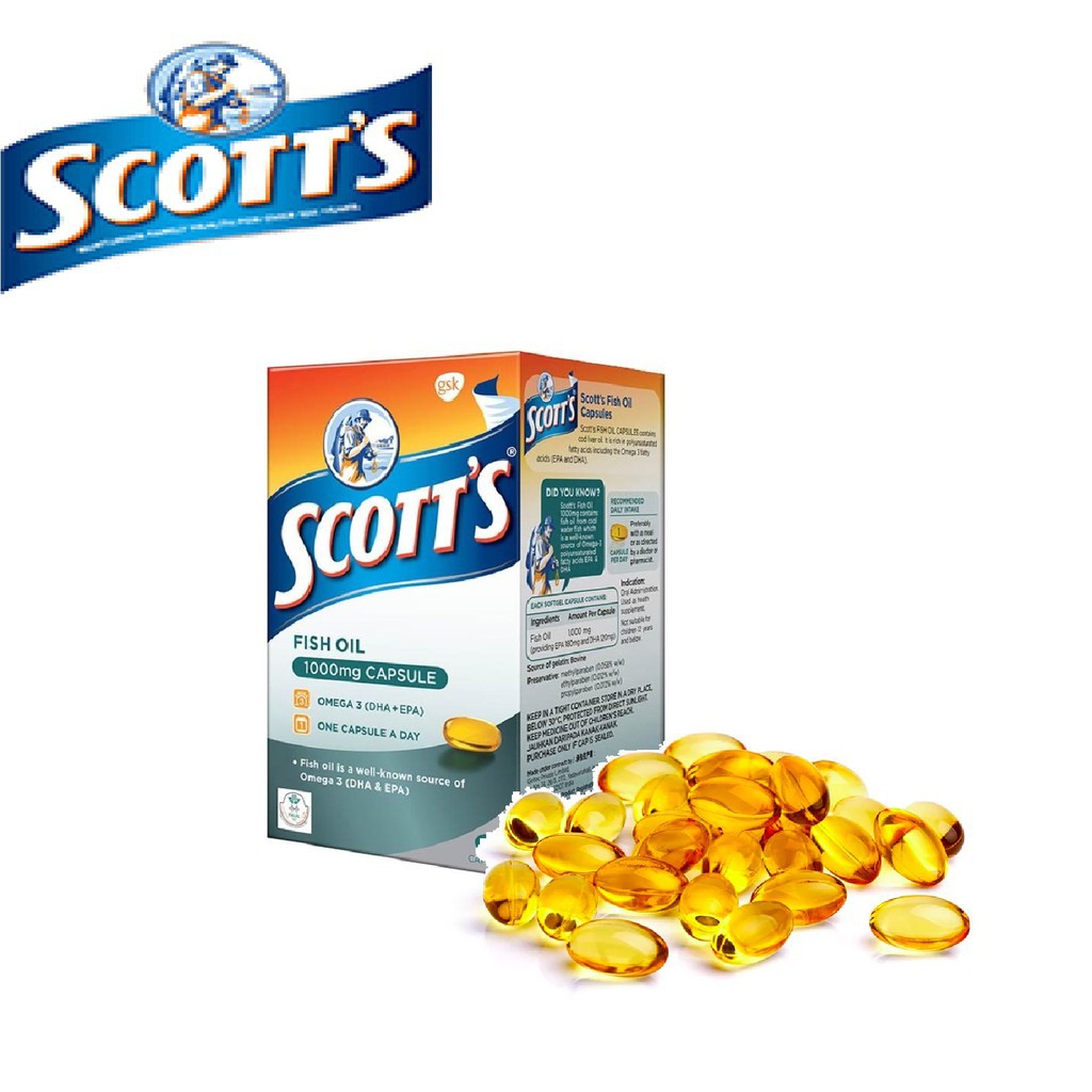 Scotts Fish Oil 1000mg 60s (Original) | Shopee Malaysia