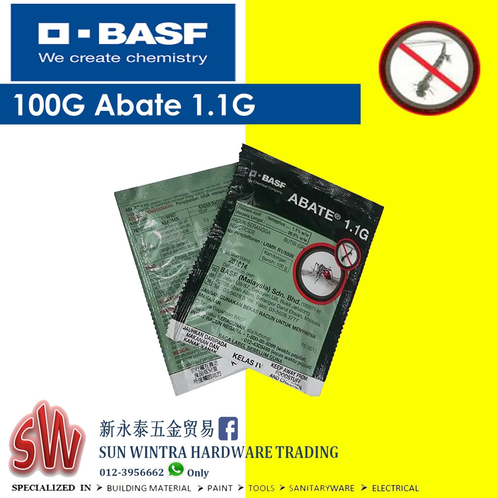 BASF Abate 1.1G Aedes Mosquito Larvae Killer 100g | Shopee Malaysia