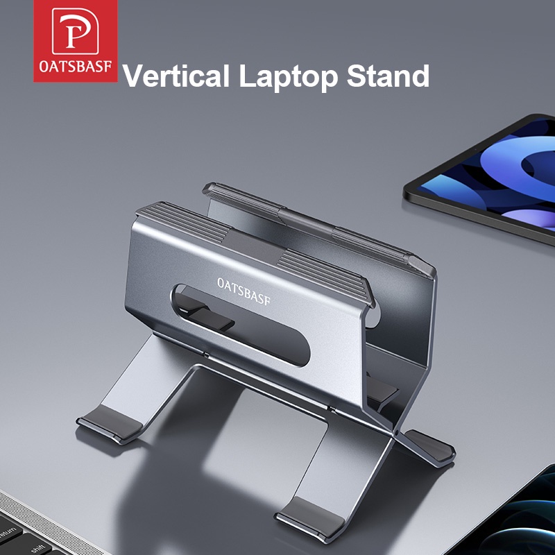 OATSBASF Vertical Laptop Stand Plastic/Alloy Desktop Dock Gravity ...