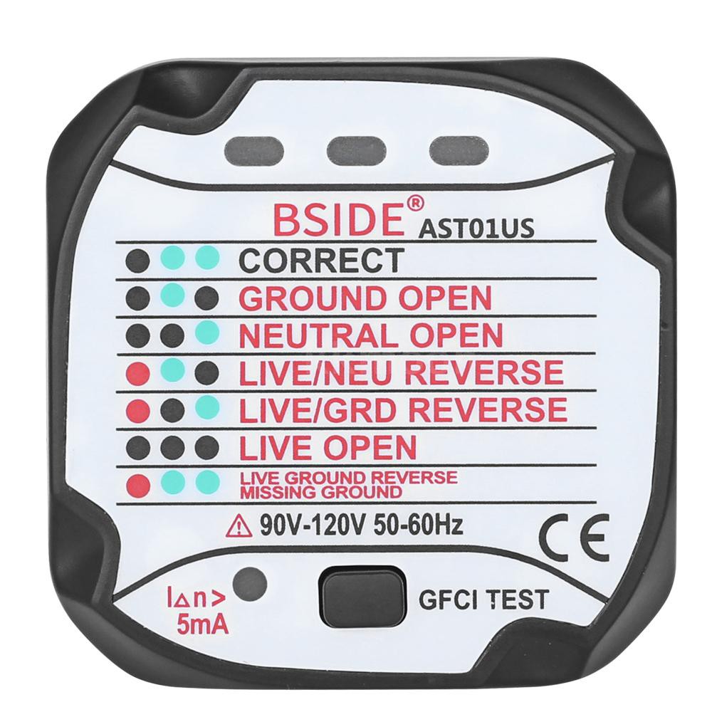Socket Tester Circuit Polarity Voltage Automatic Detector Wall Plug ...