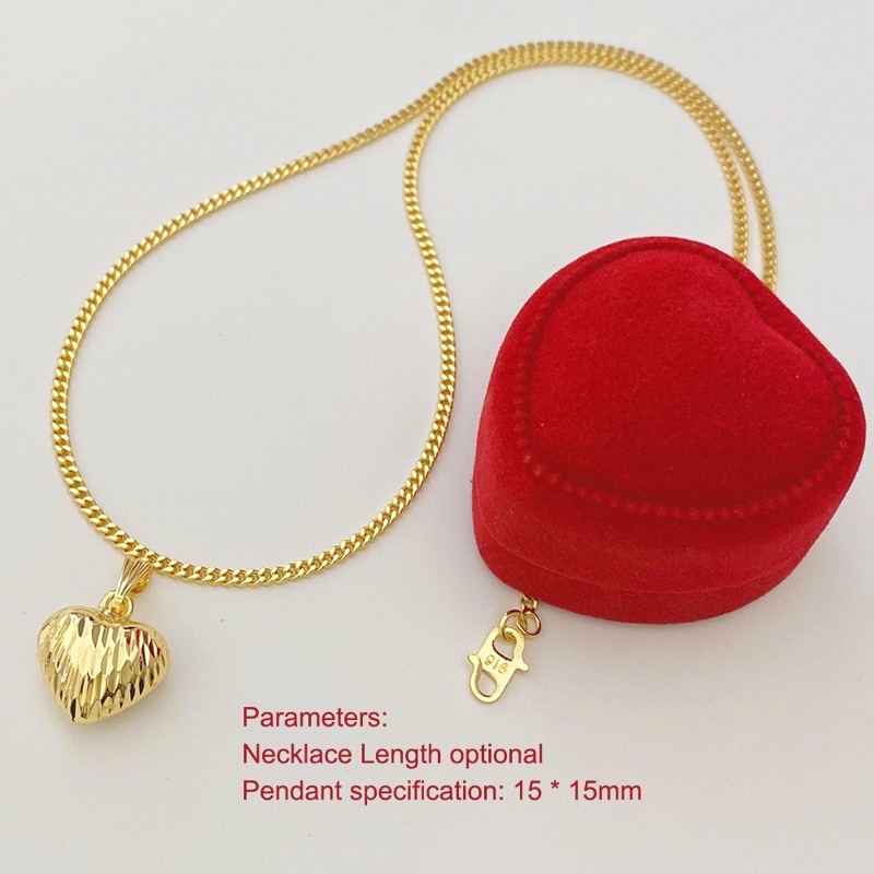 Rantai Leher Set loket (P50) Free Cop916 {Emas Sadur 24K} | Shopee Malaysia