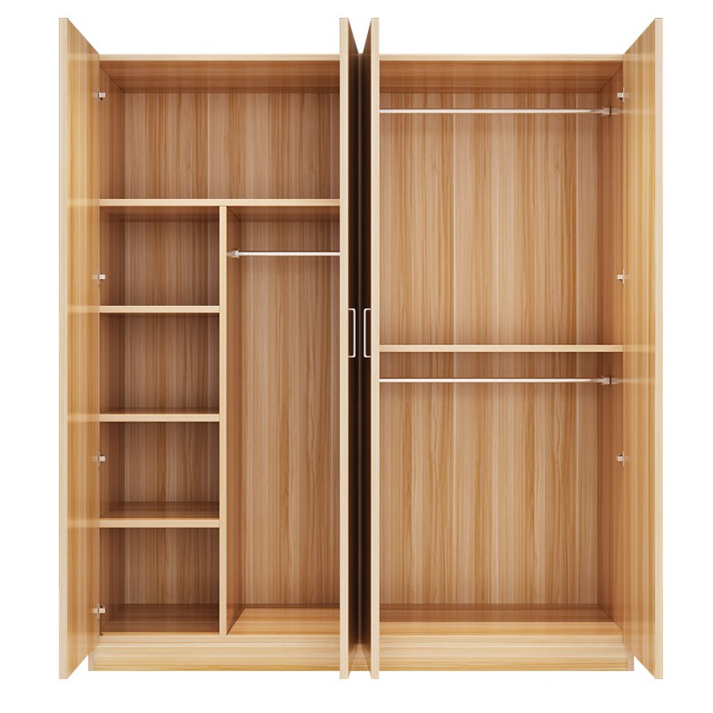4 Door Wardrobe Almari Baju Cabinet Kabinet Storage Closet Wood Board ...