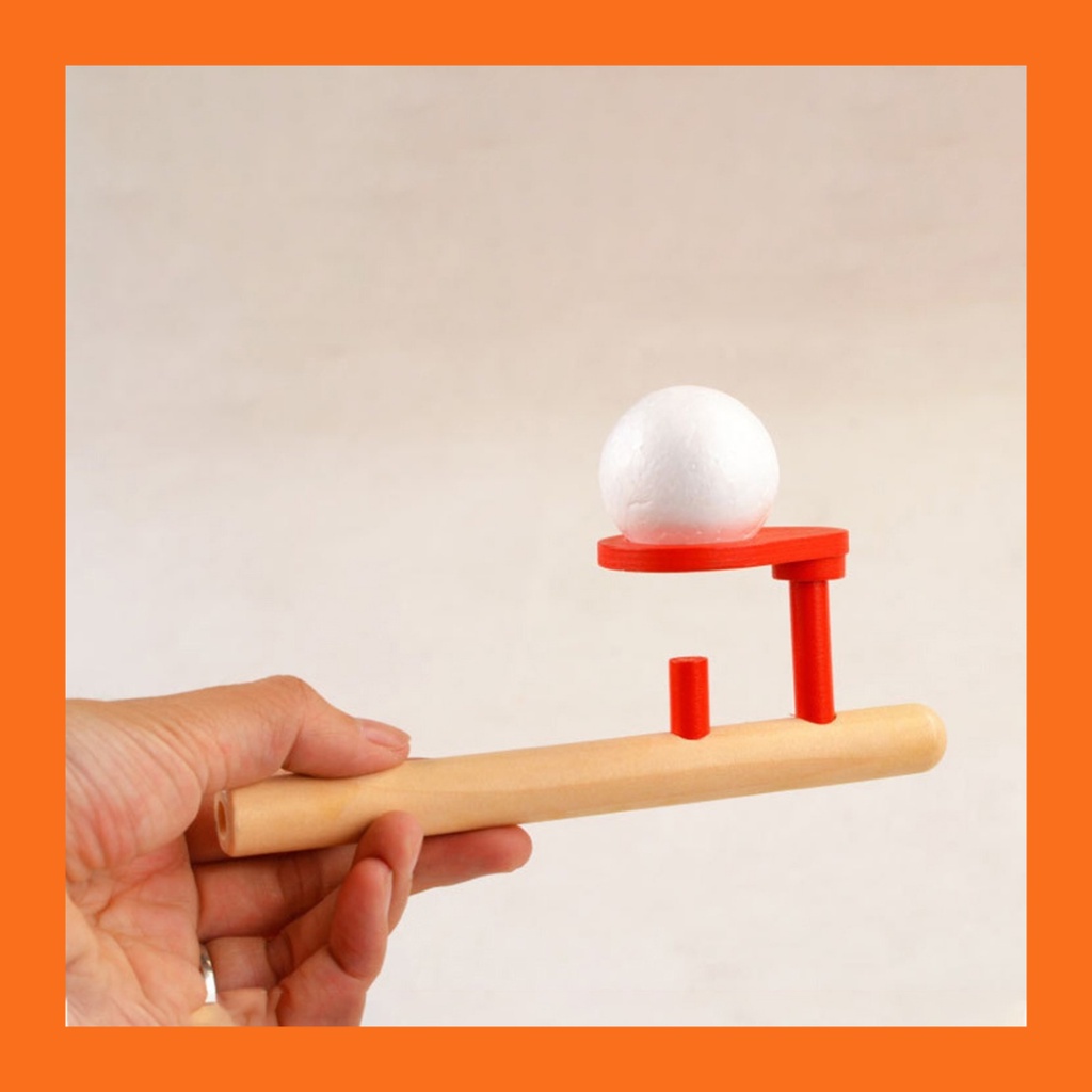 Montessori Wooden Floating Ball Blower Toy for Oral Motor Speech ...