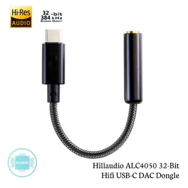 HillAudio ALC4050 32-bit HIFI USB-C DAC Dongle | Shopee Malaysia