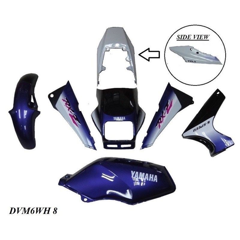 Cover Set OEM Yamaha RXZ MILI (Sticker Tanam) | Shopee Malaysia