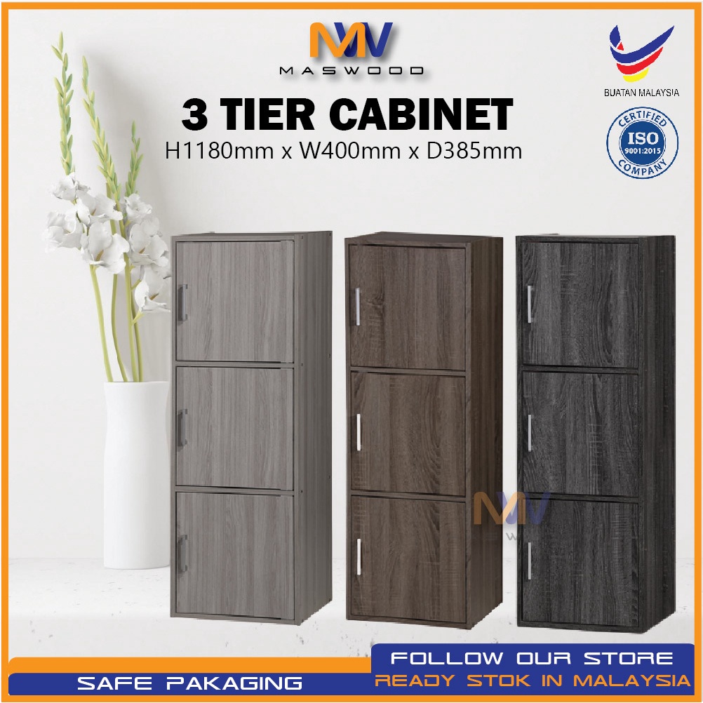 3 Tier Rack | 3 Tier shelf | 3 tier cabinet | 3 tier door | 3 Tier Book ...
