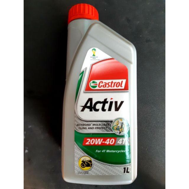 CASTROL ACTIV 4T 20W-40 1 LITER | Shopee Malaysia