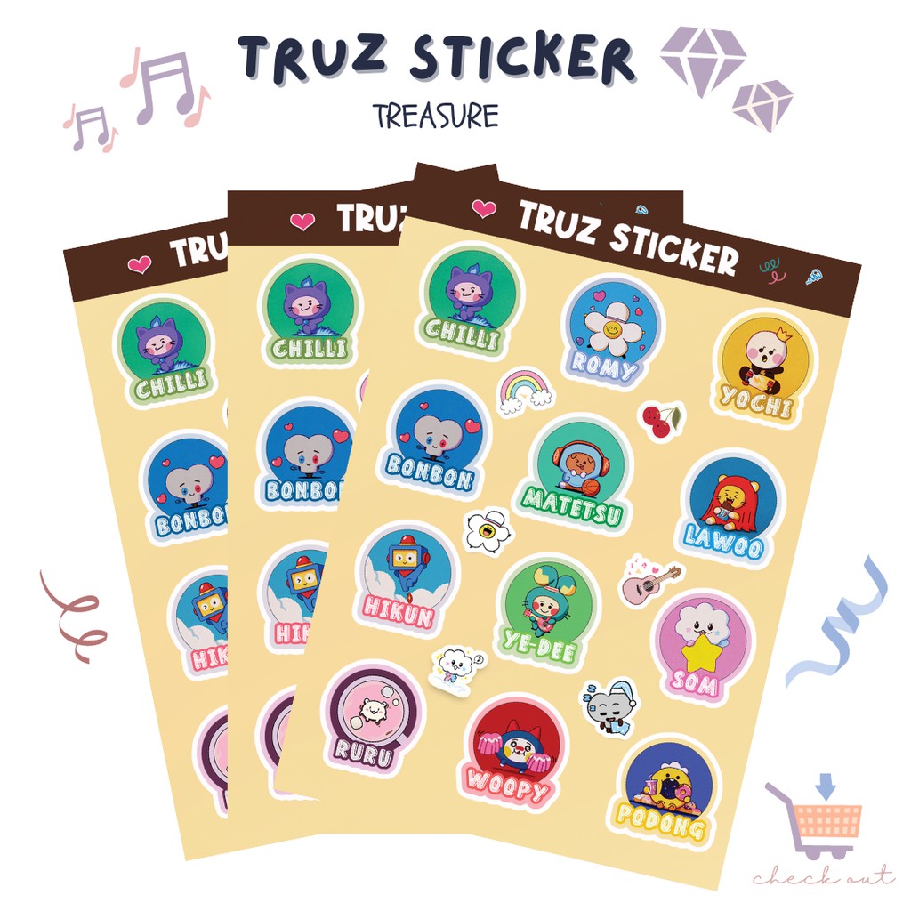 Treasure Truz Stickers (Cutting) | Shopee Malaysia