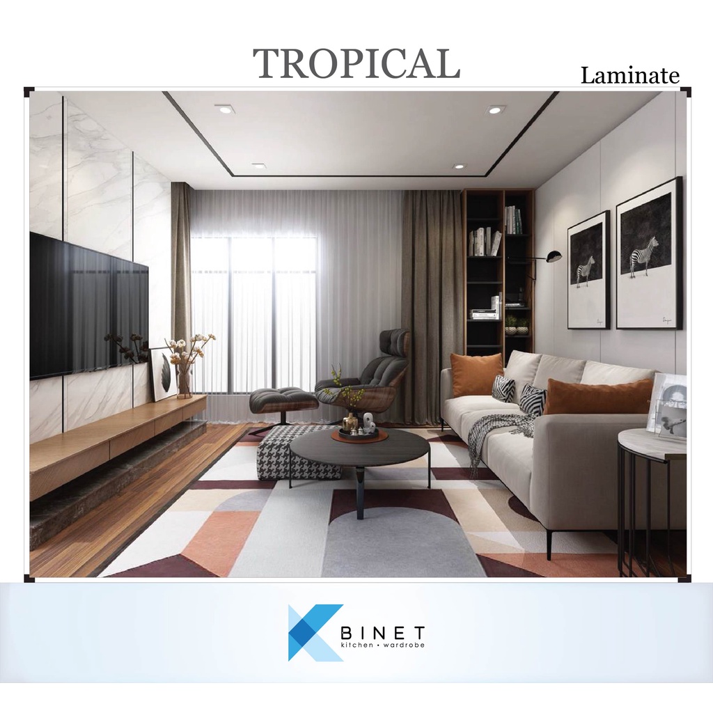 TV Cabinet - Tropical Series | Shopee Malaysia