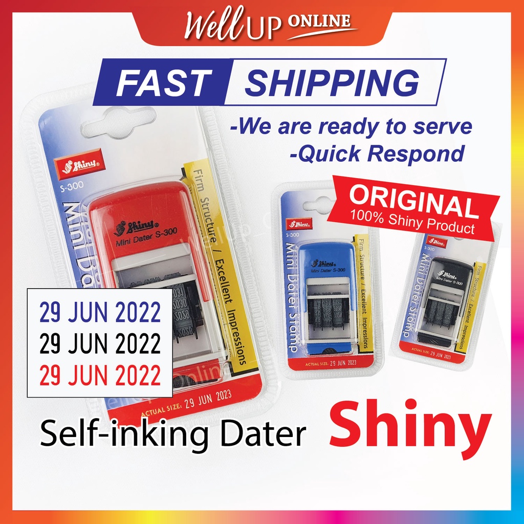 Shiny Mini Dater Stamp S-300 / S-400 (Date Chop) Self-inking Stamp ... Shiny Mini Dater Stamp S-300 / S-400 (Date Chop) Self-inking Stamp ...