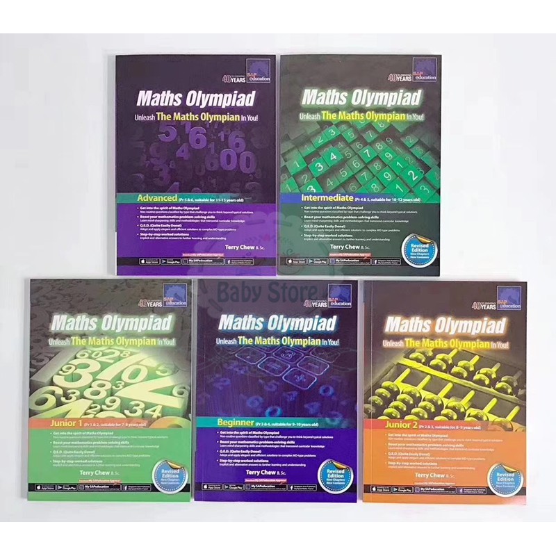 Maths Olympiad 5 Books SET READY STOCK SINGAPORE MATHS OLYMPIAD