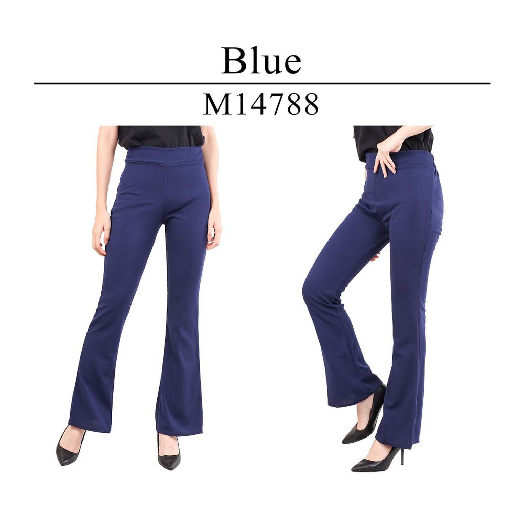 ready-stock-woman-bottom-flared-pants-shopee-malaysia