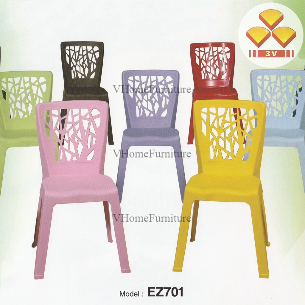 HOT SELLING 3V EZ701 GRAD A HIGH QUALITY STACKABLE PLASTIC CHAIR ...