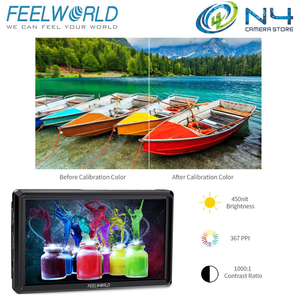 Feelworld Fw568 V3 6 Inch 3d Lut Dslr Camera Field Monitor Ips Full Hd