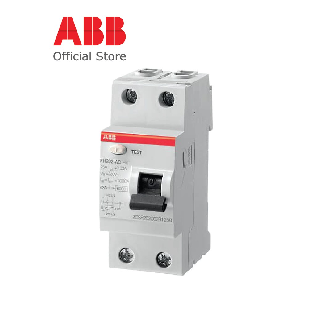 ABB RCCB/ELCB FH202 AC-40/0.3 (300mA) | 2 POLE (2P) | Shopee Malaysia