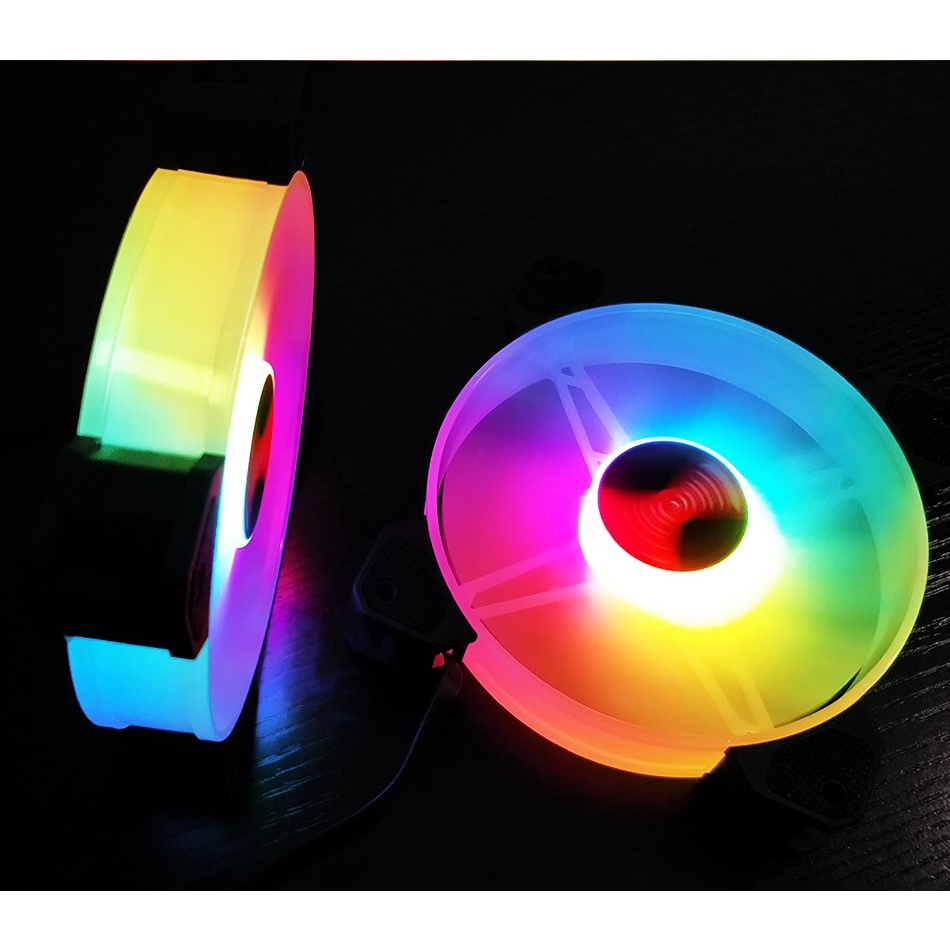 ATX 140mm COOLMOON Jade Ring computer fan COMBO PC Case Cooling Fan 12V ...