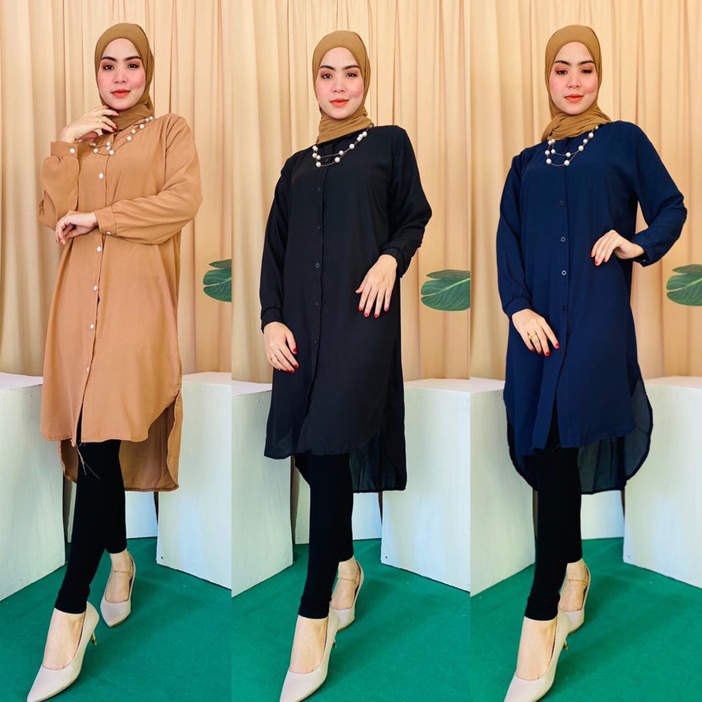 [ READY STOCK!! ] Blouse Kemeja Labuh | Shopee Malaysia