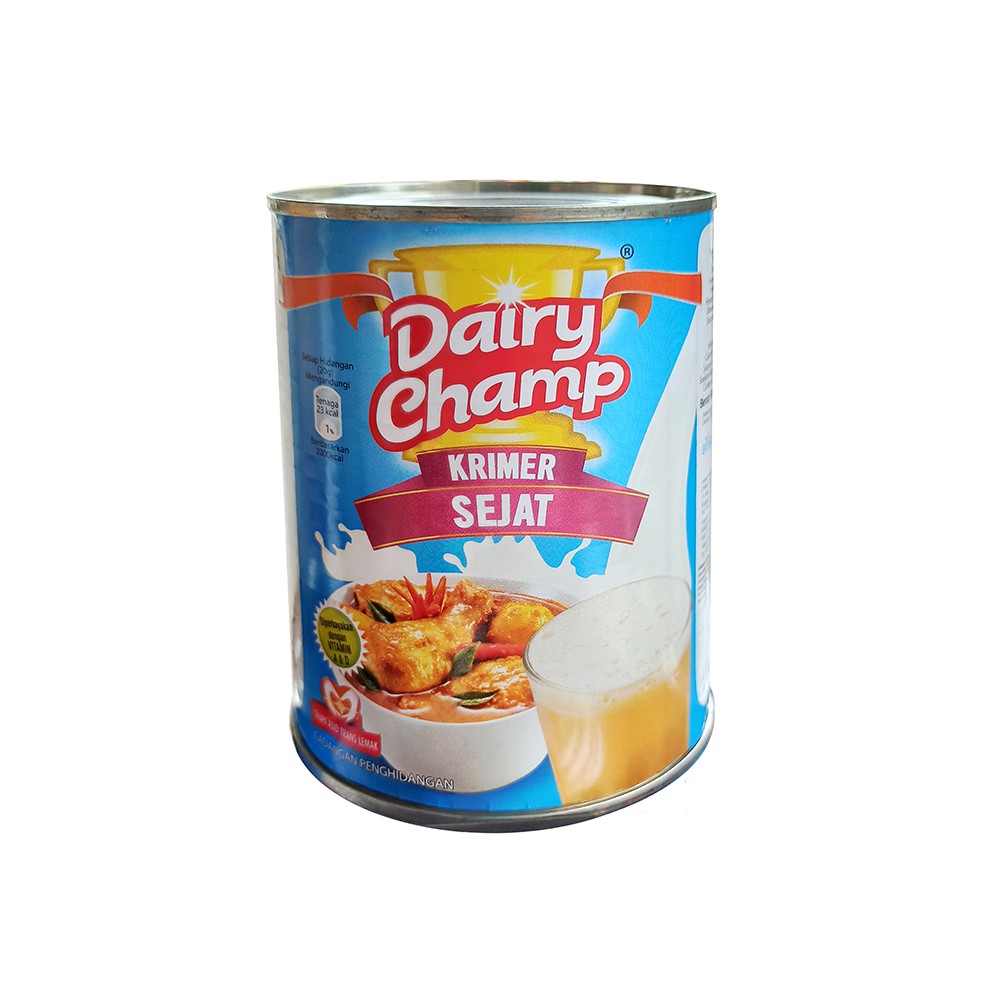 Dairy Champ Evaporated Creamer (Susu Sejat / Cair) 390g | Shopee Malaysia