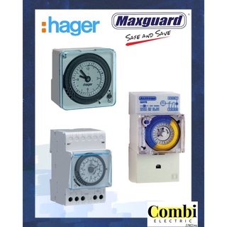 Hager / Maxguard EH711 24hrs Analog TIME SWITCH /24hrs Timeswitch 24HR ...