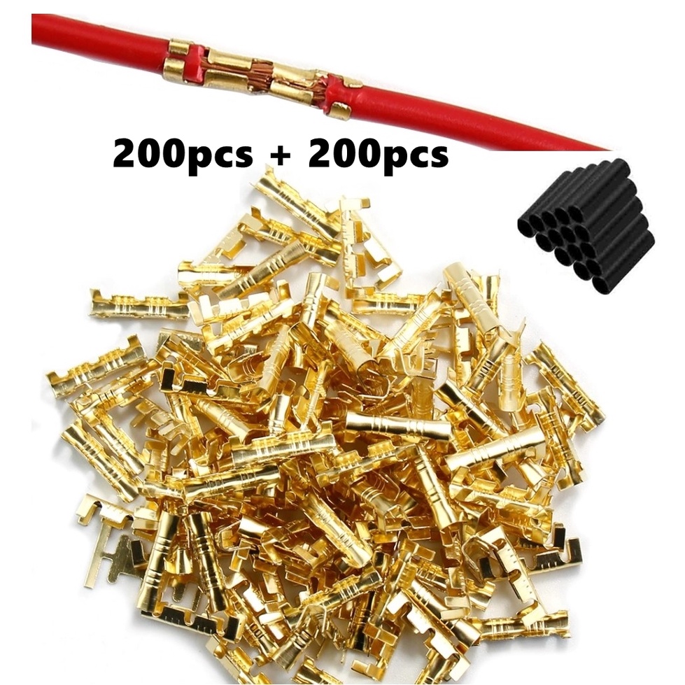 400pcs 453 U-Shaped terminal Tab Cold Inserts Wire Connector Crimp ...
