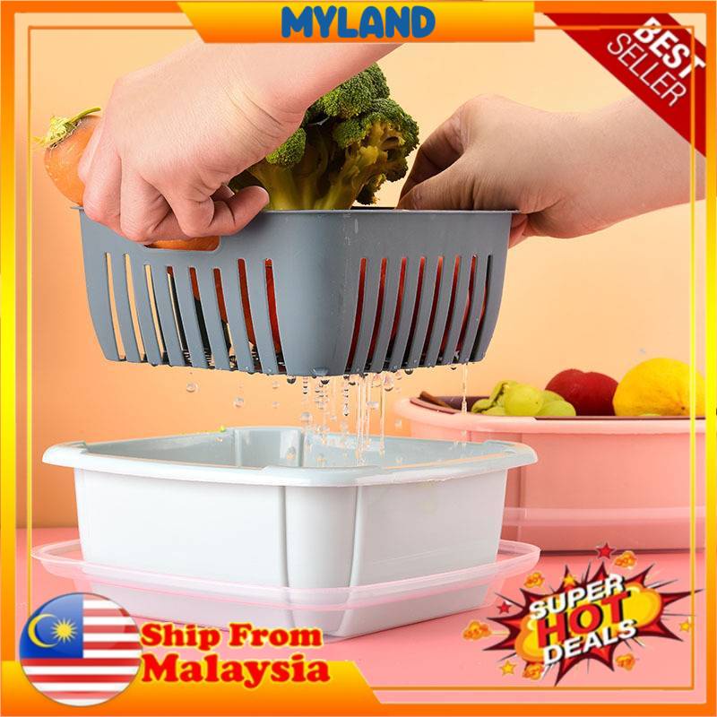 Washing Drain Water Basket Container | Shopee Malaysia