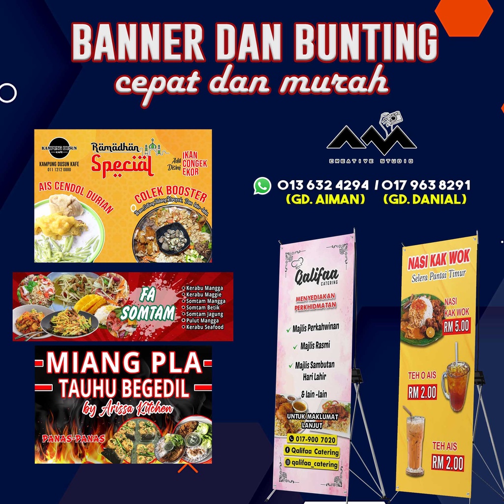 Banner dan Bunting ( Print dan Design ) | Shopee Malaysia