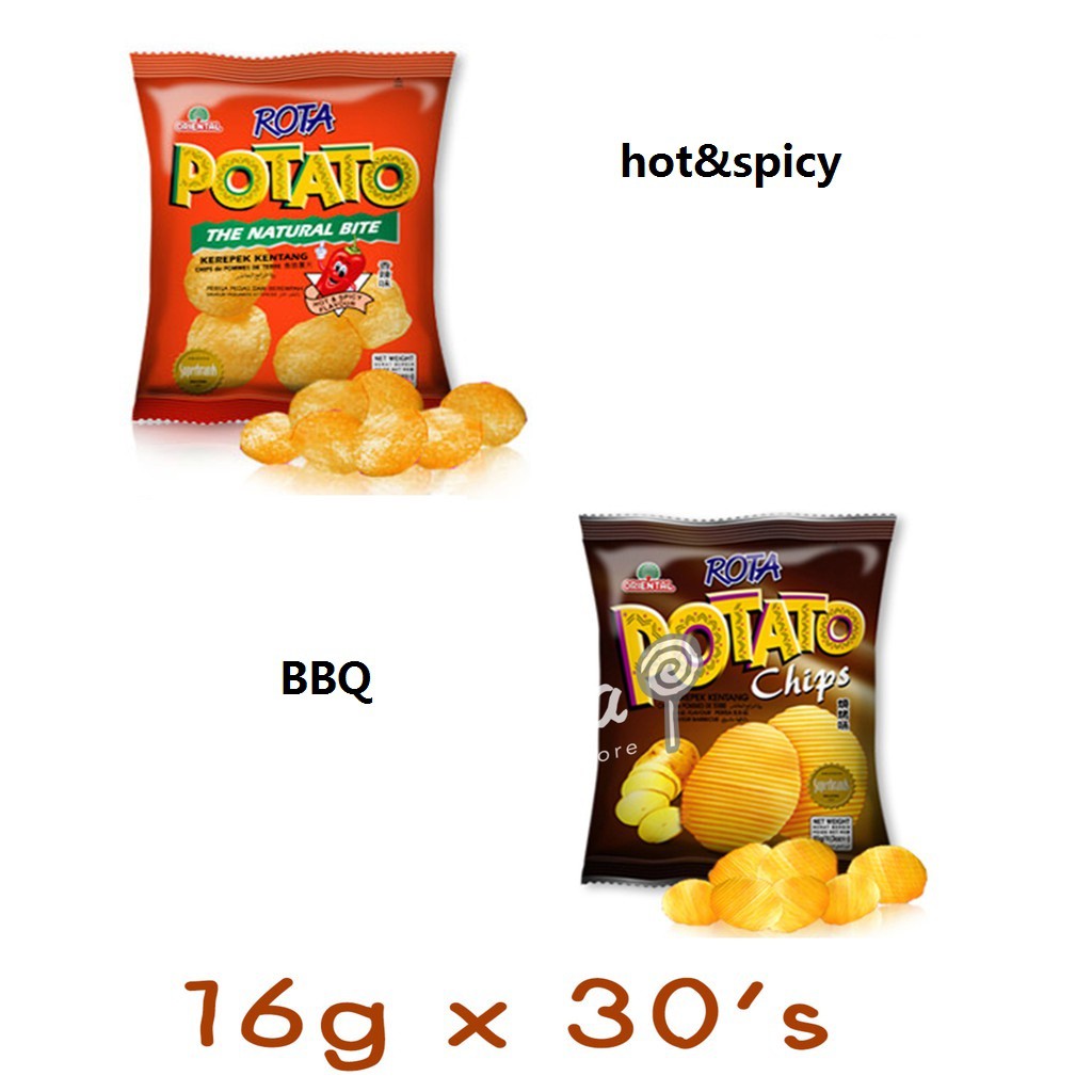 30 Packs Rota Potato Chips 2 Flavour 15g Each (LOCAL READY STOCKS ...
