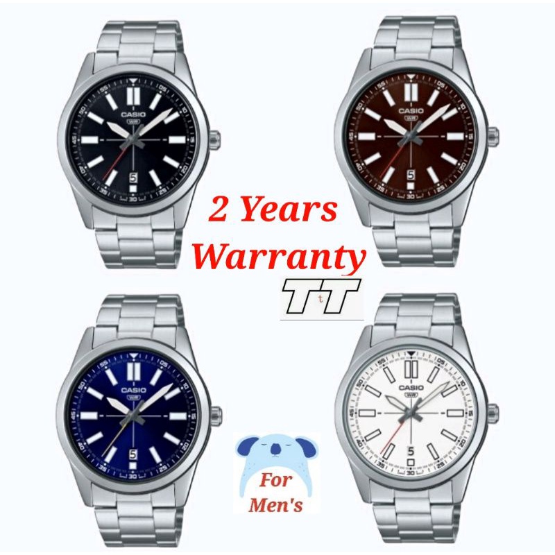 [2YEARS WARRANTY] Casio Men Watches MTP-VD02D Analogy Watch MTP-VD02D ...
