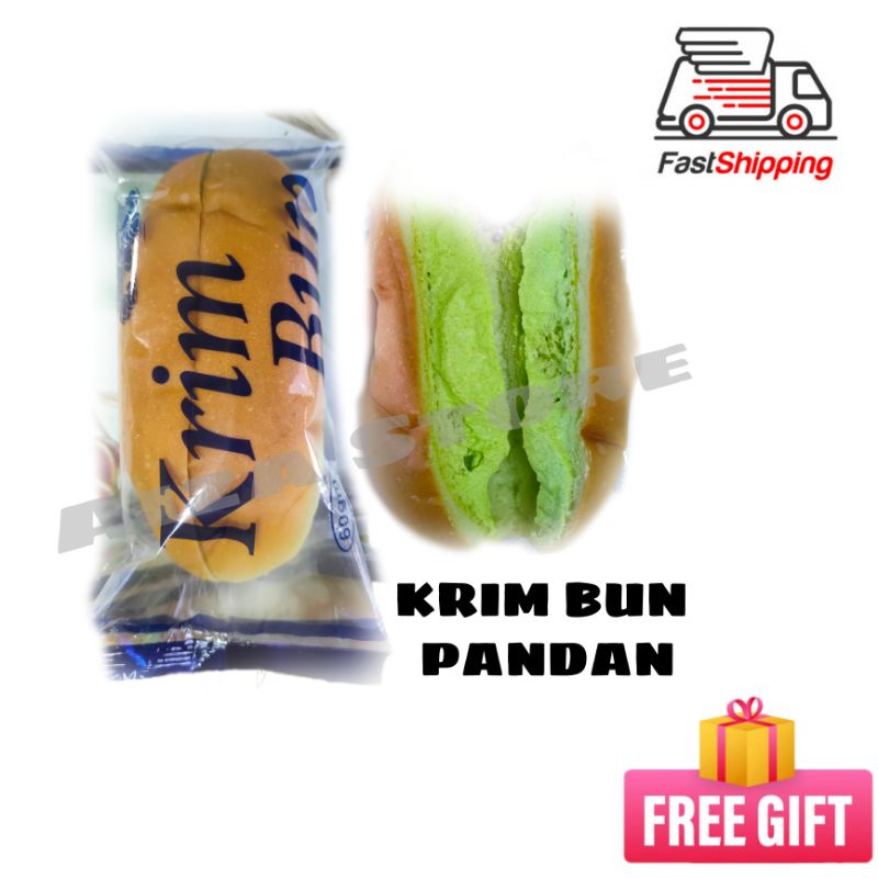 🔥terbaharu🔥roti Krim Bun Perisa Pandan 10 Pcs Roti Suria Lagend Lembut