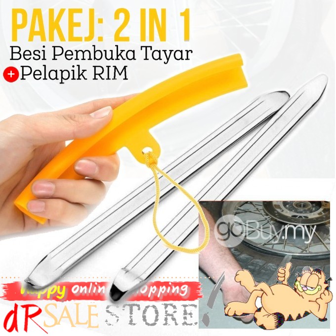 Package Optional 2 in 1 Besi Pembuka Tayar Dengan Pelapik Rim Tyre ...