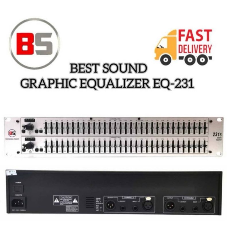 BS EQ231 Best Sound Dual Channel 31- Band Graphic Equalizer (Ready ...