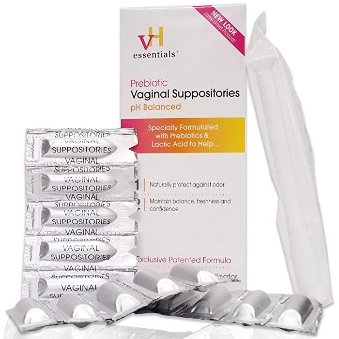 vH Essentials Prebiotic Vaginal Suppositories, pH Balanced for Feminine 15 Count | Shopee Malaysia
