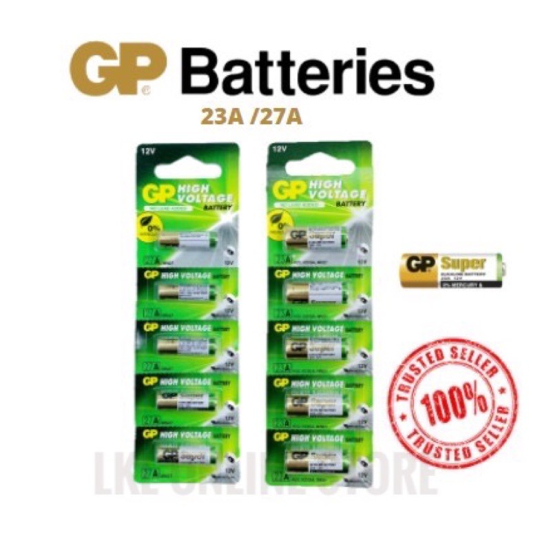 GP Battery 27A 23A High Voltage 12V Alkaline Battery Remote Control ...