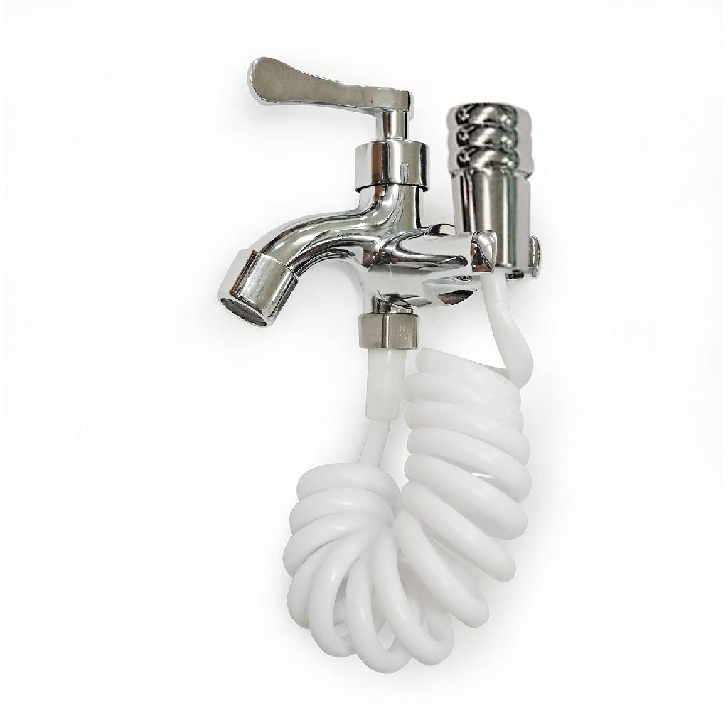 Bubble Head Bidet Sprayer Bathroom Toilet Seat with ABS Spring Hose ...