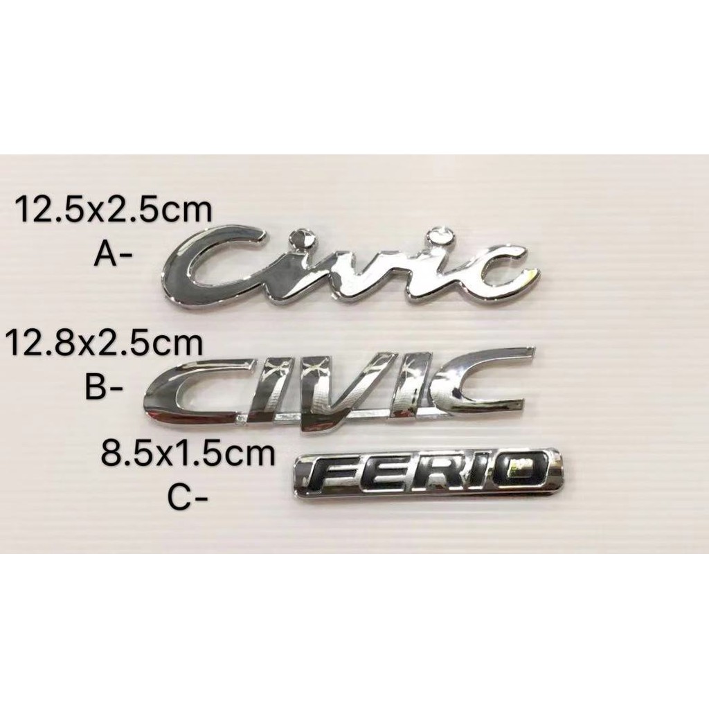 HONDA CIVIC EK EG & FERIO EMBLEM LOGO | Shopee Malaysia