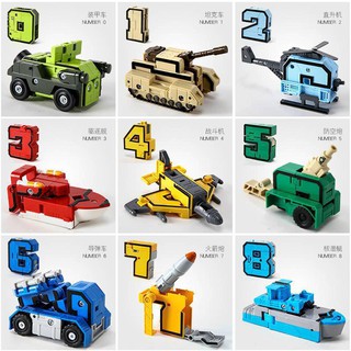 Numbers 1-0 Colors Digital Transformers Early Education Learn and Play ...