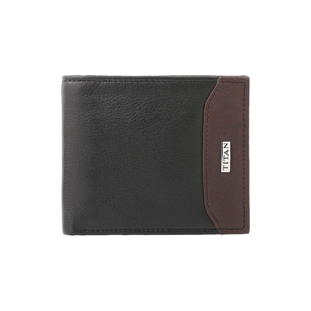 Titan Black Leather Bifold Wallet - NTW208LM1BK | Shopee Malaysia