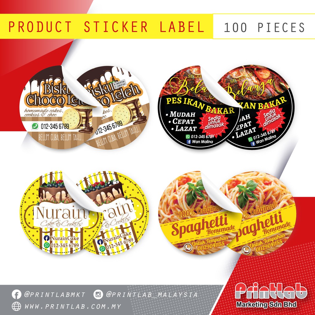 Custom Label Sticker Printing | Mirrorkote Sticker Mirrorcoat ...