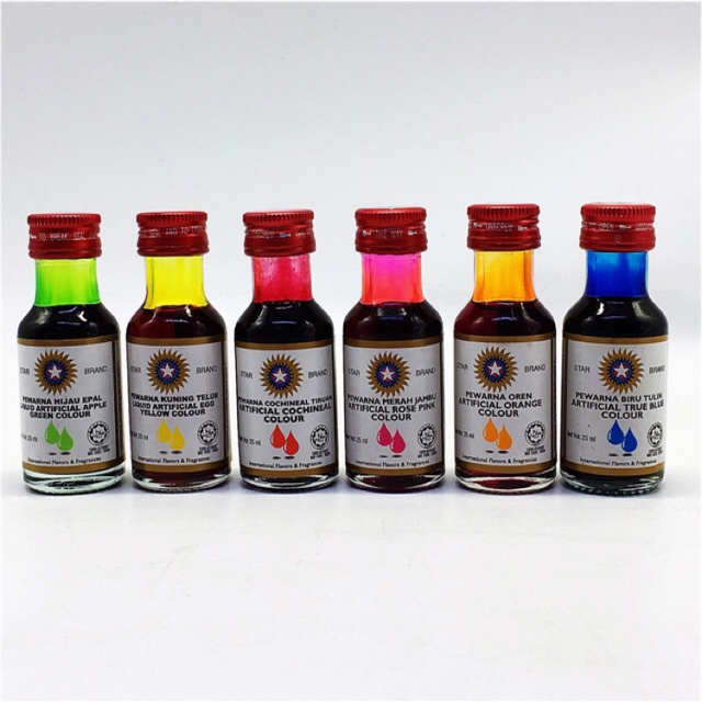STAR BRAND ARTIFICIAL COLOUR pewarna 25 ml | Shopee Malaysia