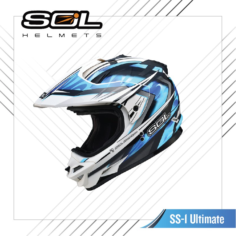 Jual Helm Motor Cross Dual Sport SS-1 ULTIMATE Include Backup ...