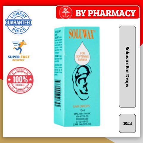 *BY PHARMACY* SOLUWAX ear drops (Titis untuk lembutkan tahi telinga ...
