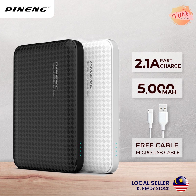 PINENG PN 987 Pineng PowerBank 5000mAh PN987 Mini Power Bank Small Mini ...