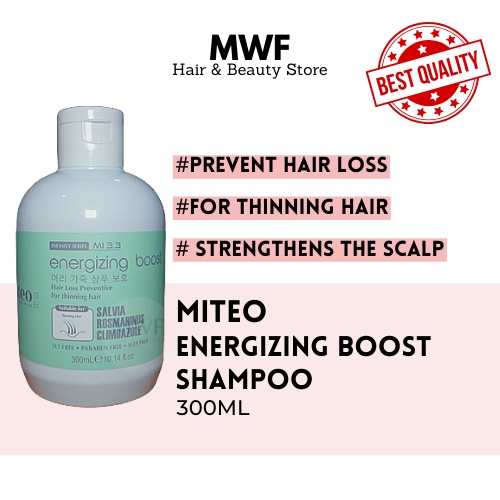 [Korea Formulated] Miteo Energizing Boost Shampoo 防脱发洗发露 300ML | Shopee ...