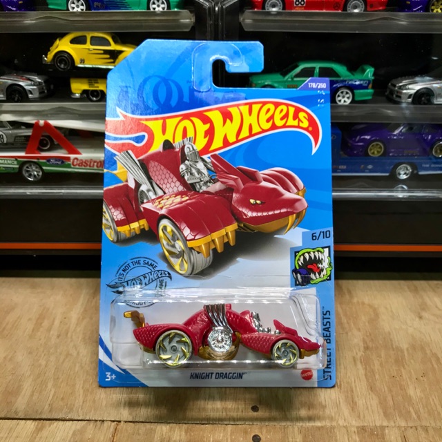 Hot wheels knight draggin mainline basic car carded | Shopee Malaysia